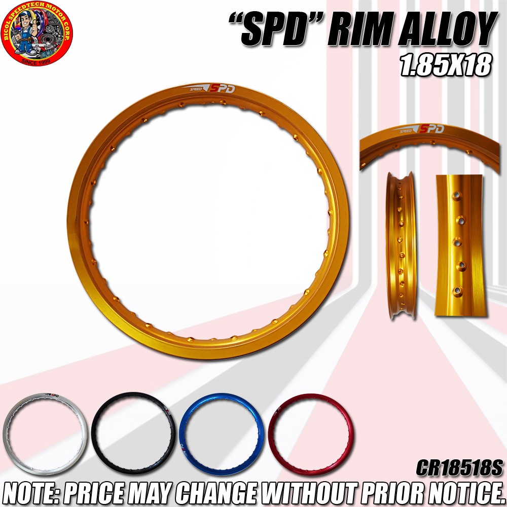 RIM ALLOY "SPD" 185X18 (CR18518S) | Shopee Philippines