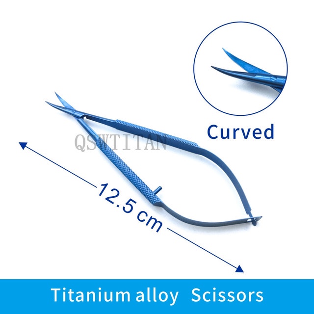 Titanium Ophthalmic Micro Cornea scissors Ophthalmic Surgery scissors ...