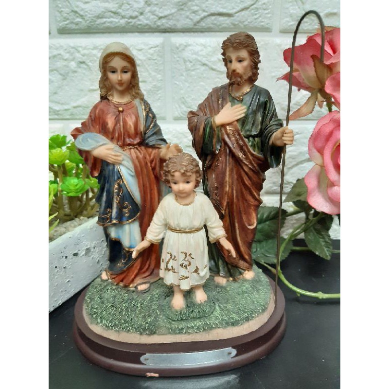 7 inch POLY HOLY FAMILY WITH JESUS | Shopee Philippines