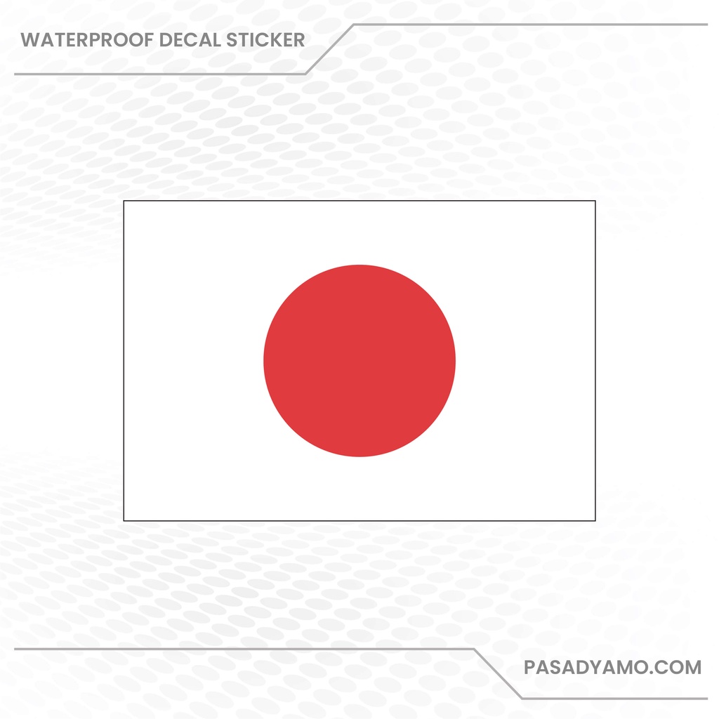 Japan Flag Decal Sticker for Cars Motorcycles Laptops Skateboards ...