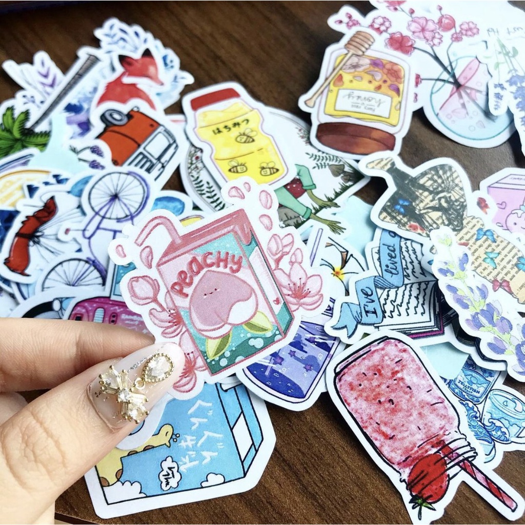 Stickers on request - Many different images in 1 A4 sheet | Shopee ...