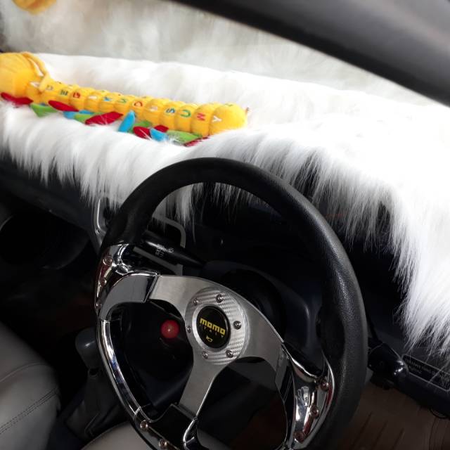 PUTIH White Korean Fur dashboard Fur Mat | Shopee Philippines