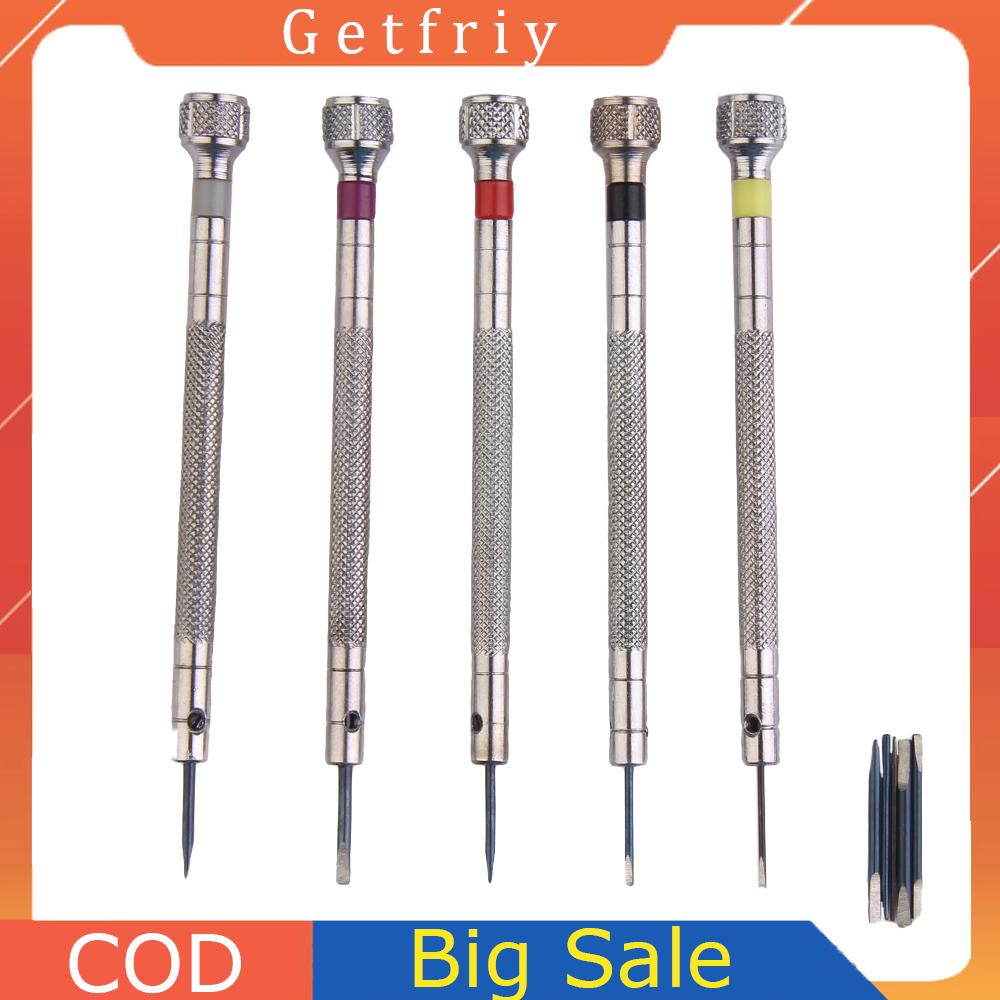New Arrival 5Pcs Mini Tone Screwdriver Set Cutter Heads Watch Repair ...