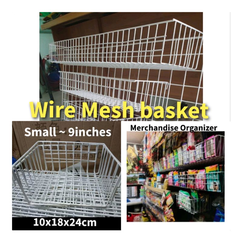 Wire mesh basket Storage| Open-end hanging basket | Display rack ...