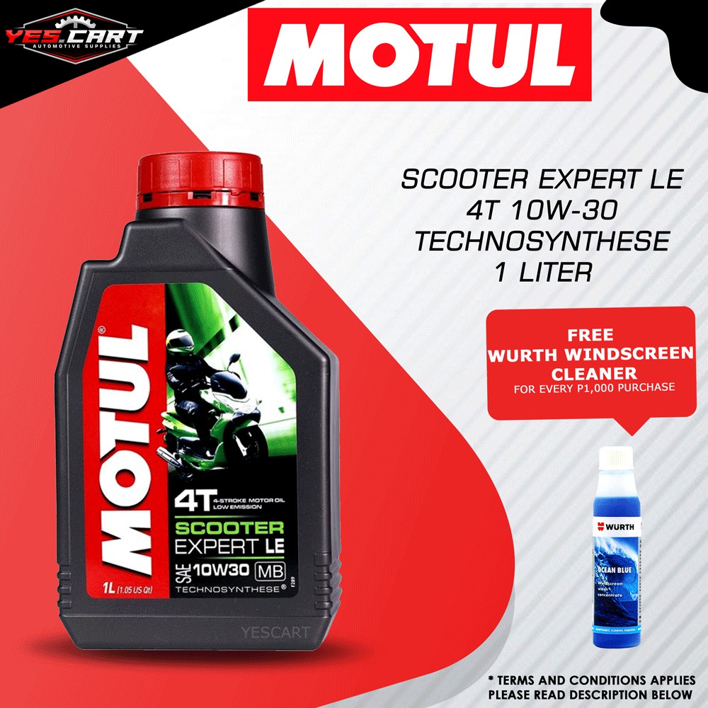 MOTUL Scooter Expert LE 4T 10W-30 Technosynthese 1liter | Shopee ...