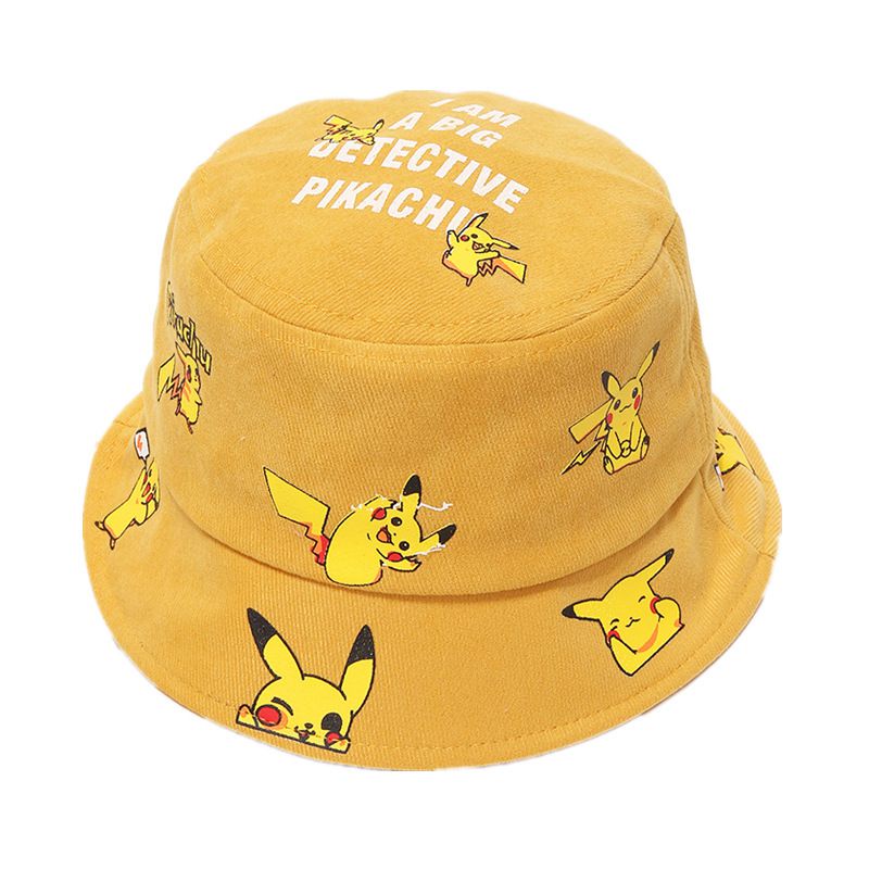 Ready Stock !!! Pokemon Bucket Hat Anime Figure Pikachu Cosplay Cartoon ...