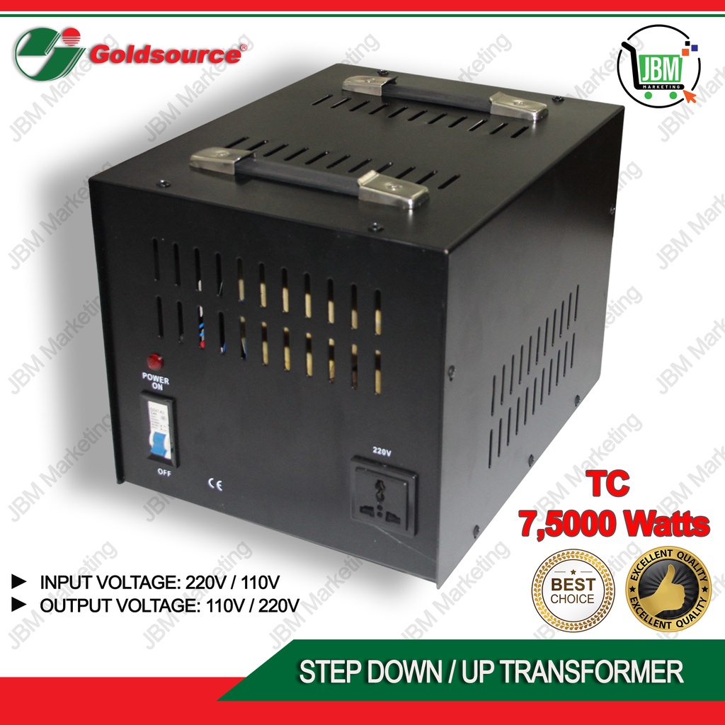 Goldsource Transformer 110V to 220V Step-up/Step-Down Terminal Type TC ...