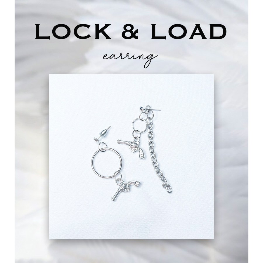 Lock Slimming; Load Earring (punk Love Heart Chain Earrings Grunge ...