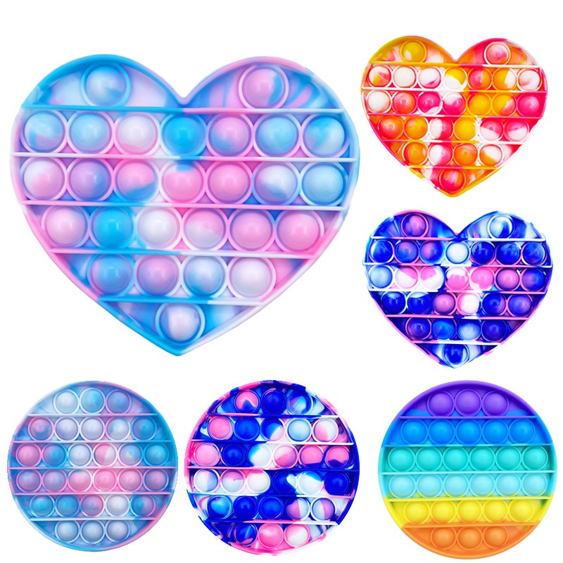 Push Bubble Sensory Pop It Fidget Toy Box Squishy Figet Stress Reliever ...