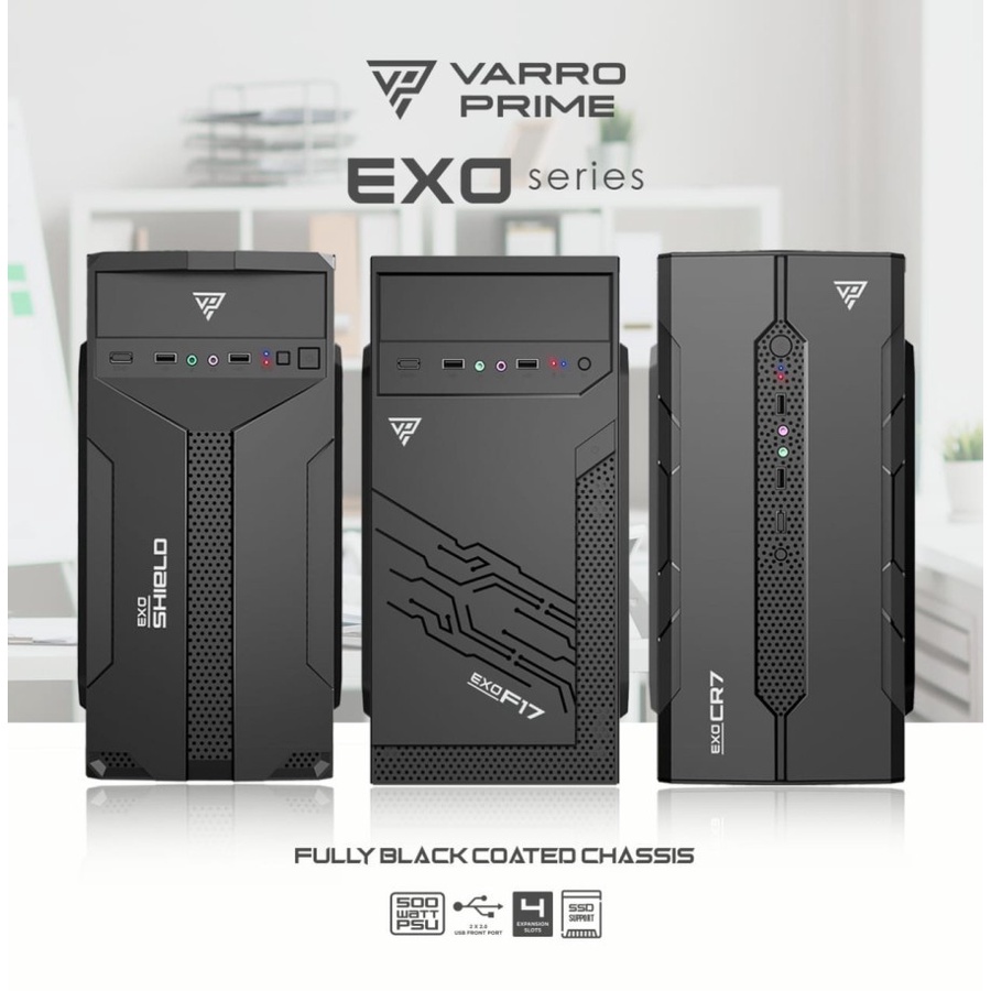 Varro PRIME EXO INCL 500WATT PC Case/UNSUPPORTED DVD | Shopee Philippines