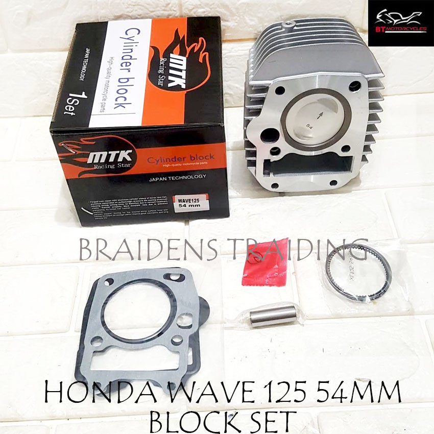 MTK HONDA WAVE 125 54MM CYLINDER BLOCK SET | Shopee Philippines