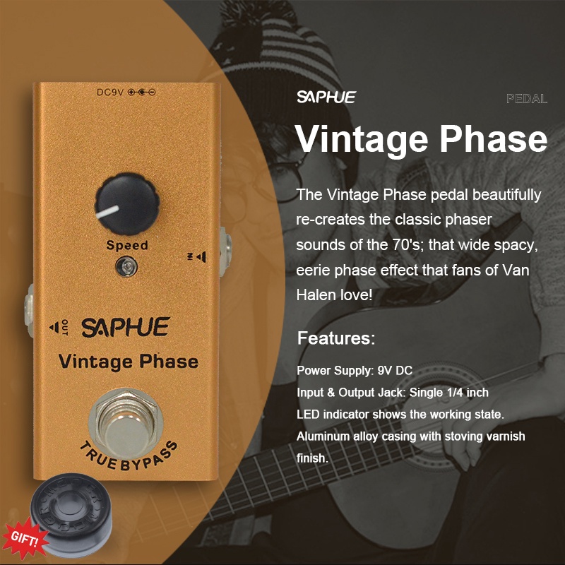 SAPHUE Electric Guitar Pedal Vintage Overdrive/Ultimate Drive/Crunch ...