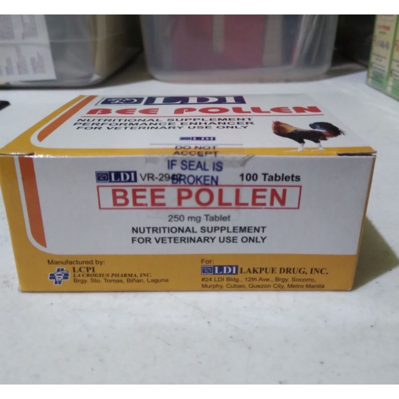 Bee Pollen LDI Nutritional Supplements ( 100 Tablets x 1 Box) | Shopee ...