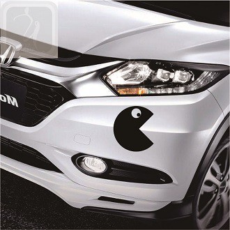 Pacman car cutting stickers, cool car variation window stickers ...