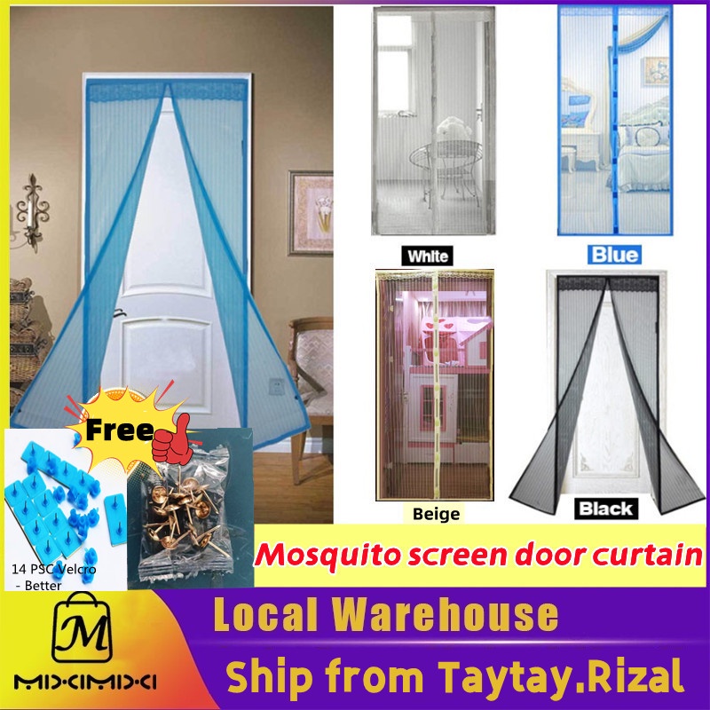 Magnetic Soft Screen Door Curtain Anti-Mosquito Net Fly Insect Screen ...