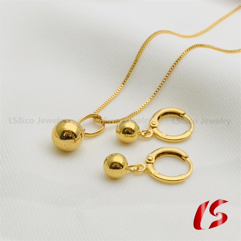 LS jewelry 24K Bangkok Gold Fashionable 2in1 Jewelry set for Women ...