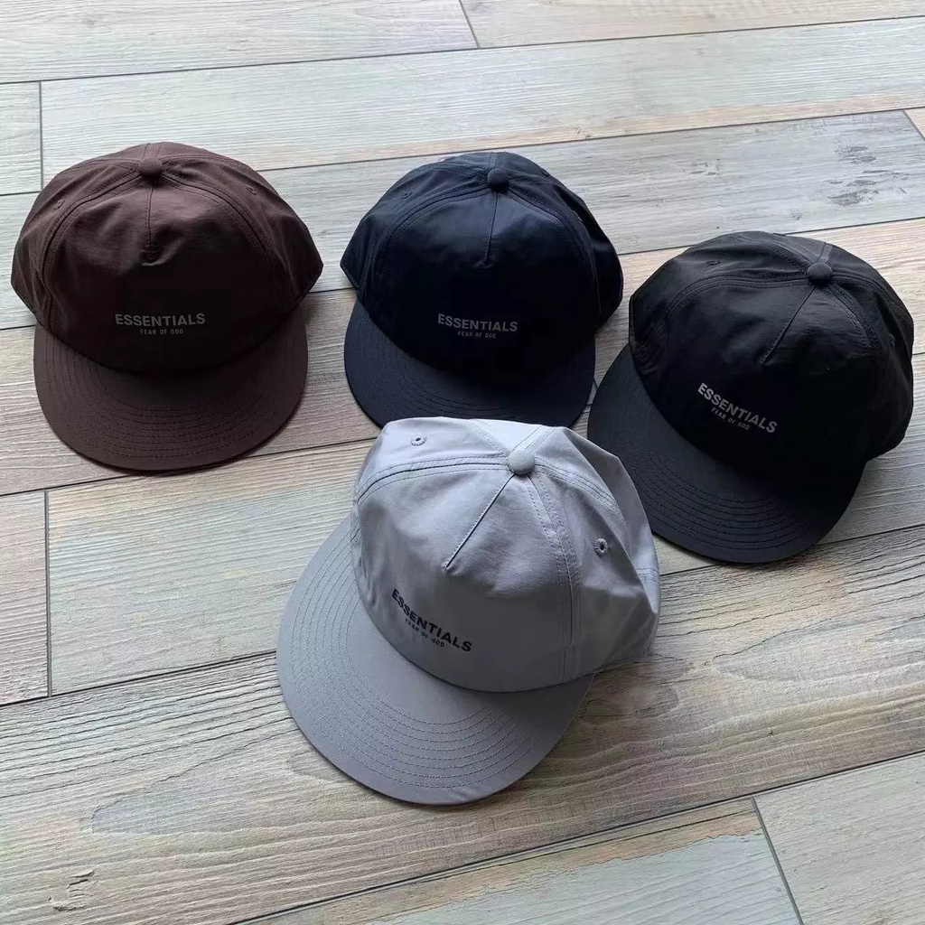 Fear of God Essentials Woven Fabric Baseball Cap Letter Logo Printing ...