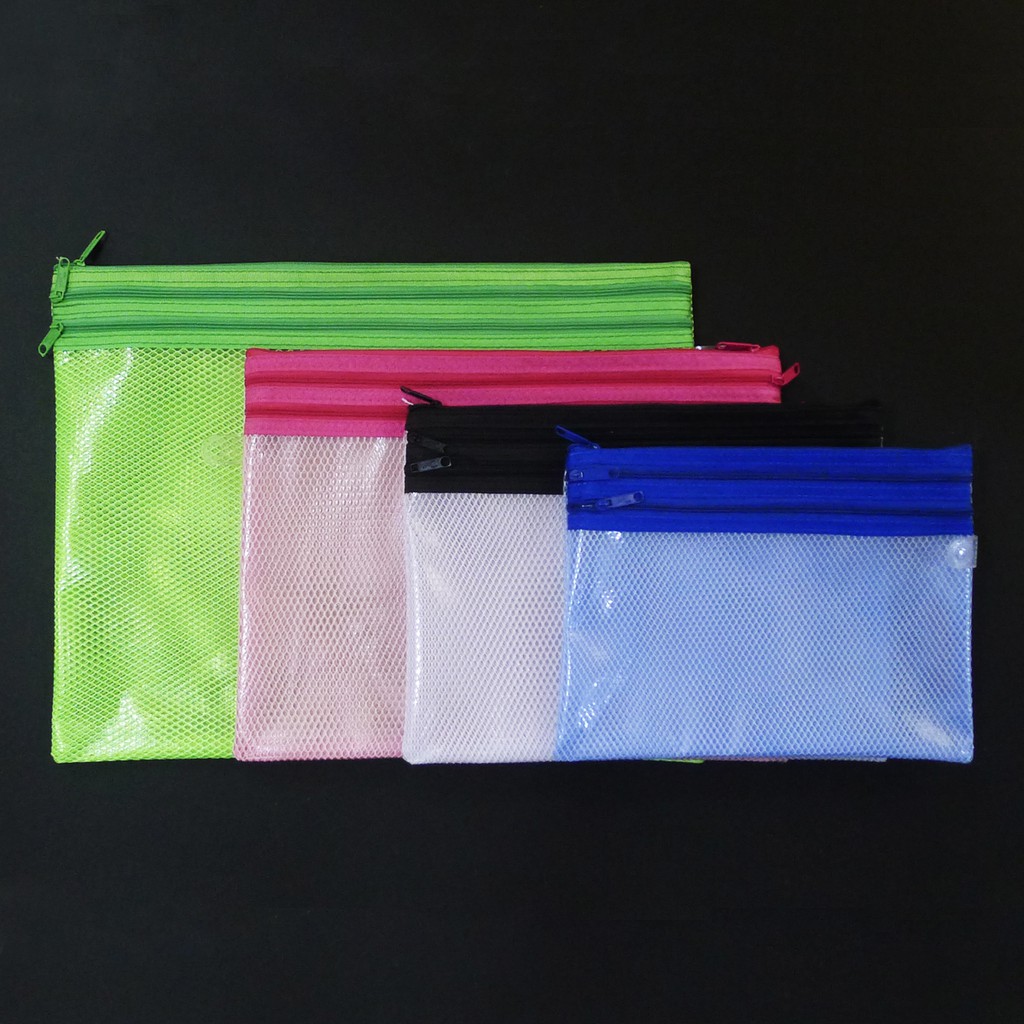 ToteMate PVC Mesh 3 Compartment Waterproof Envelope w/ Durable Zippers ...