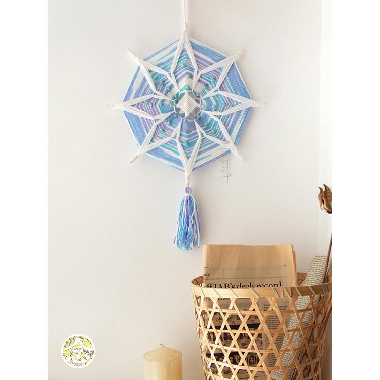 diy Hand-Knitted Jewelry Winding Mandala Wool Fiber Making Design ...