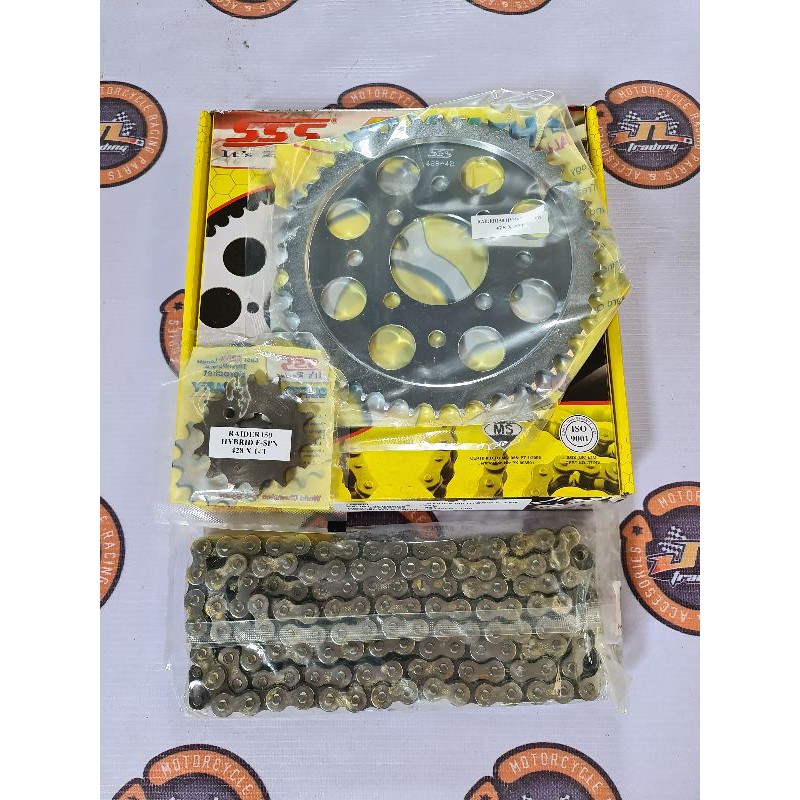 SSS NICKEL CHROME CHAIN SET FOR RAIDER 150 carb/fi | Shopee Philippines