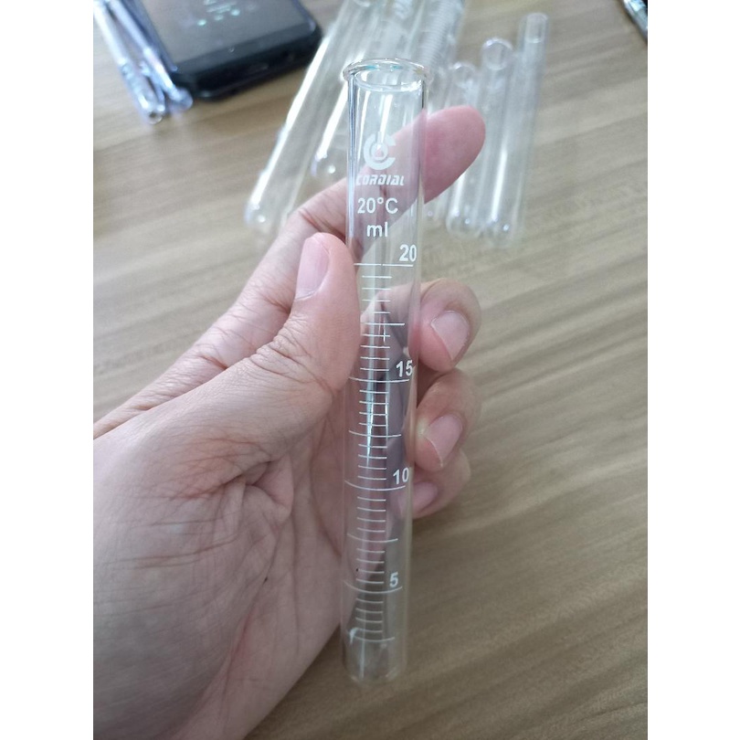 WANTLAB 20ML TEST TUBE GRADUATED BOROSILICATE GLASS LB-G-0038 | Shopee ...