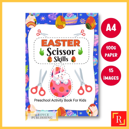 Easter Scissor Skills Activity Book For Kids, Preschoolers and Toddlers ...