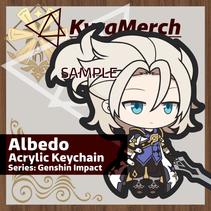 Acrylic 6cm Genshin Impact Albedo Keychain for Fans | Shopee Philippines