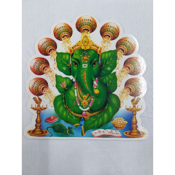 Ganesha Laxmi Kali Balaji Door Mirror God Wall Sticker Decoration ...