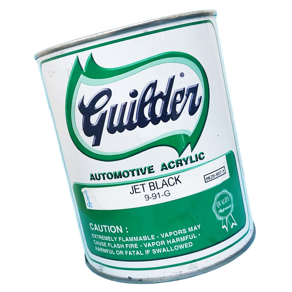 ( 4 LITER ) GUILDER JET BLACK == AUTOMOTIVE ACRYLIC CODE NO. 9-91-G == 1 GALLON | Shopee Philippines