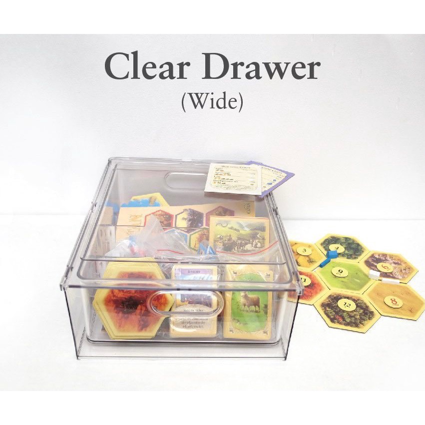 Clear Stax Clear Transparent Pull-out Drawer / Organizer (Wide Size ...