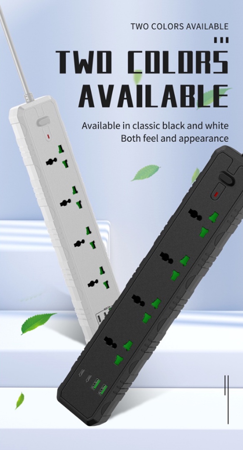 Tb-T26 3.1A 3000w Universal Power Socket Extension 4 Ac Sockets, 2 Usb ...