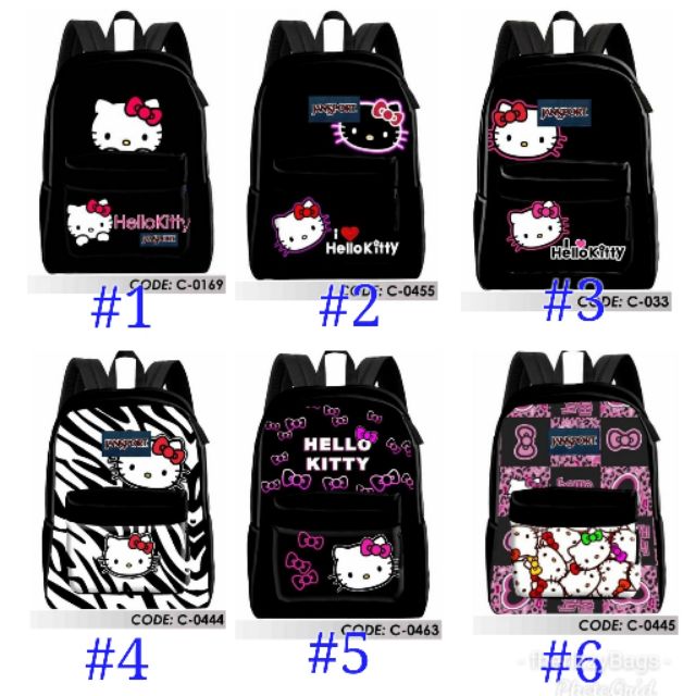 COD JS Character HELLO KITTY #1 Backpack Bags | Shopee Philippines