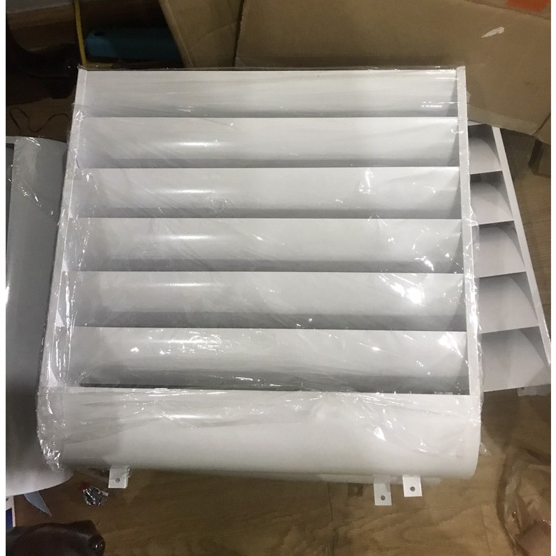 Louver air conditioner condenser wind deflector made of powder-coated ...