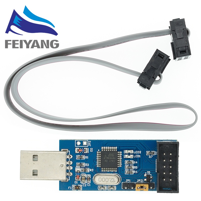 Arduino Usbasp Usbisp Avr Programmer Usb Isp Usb Asp Atmega8 Atmega128 Support Win7 64k 10pin To 