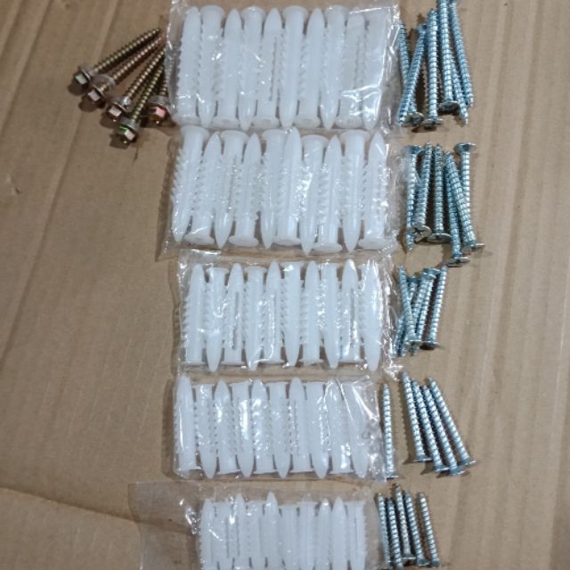 Plastic Expander with Screws 6-7-8-9-10 mm | Shopee Philippines