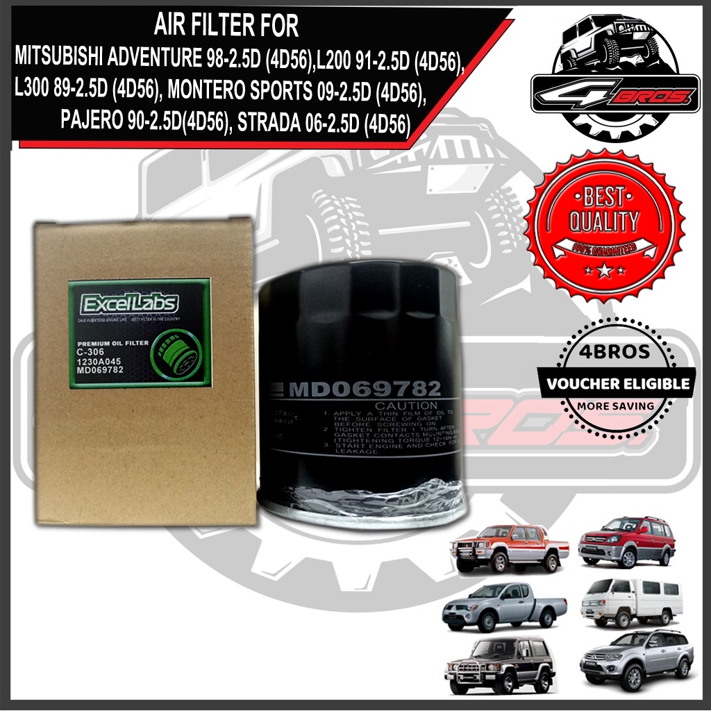 OIL FILTER For Adventure, L200, L300, Montero Sports, Pajero, Strada (C ...