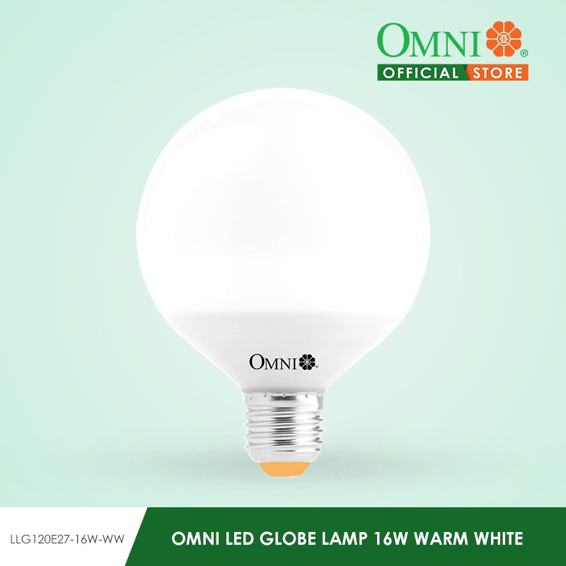 OMNI LED Globe Lamp 16W Warm White - LLG120E27-16W-WW | Shopee Philippines