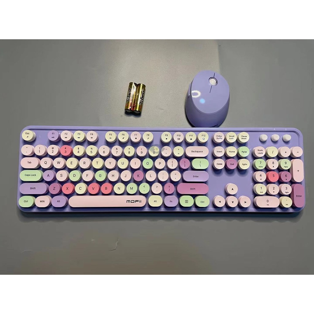 MOFii Exclusive Sweet Mixed 2.4g Wireless And Combo Gaming Keyboard Set ...