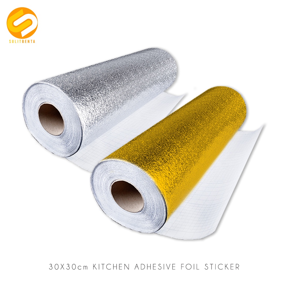 Aluminum Foil Kitchen Sticker Oil-Proof Adhesive Cabinet Drawer Table ...