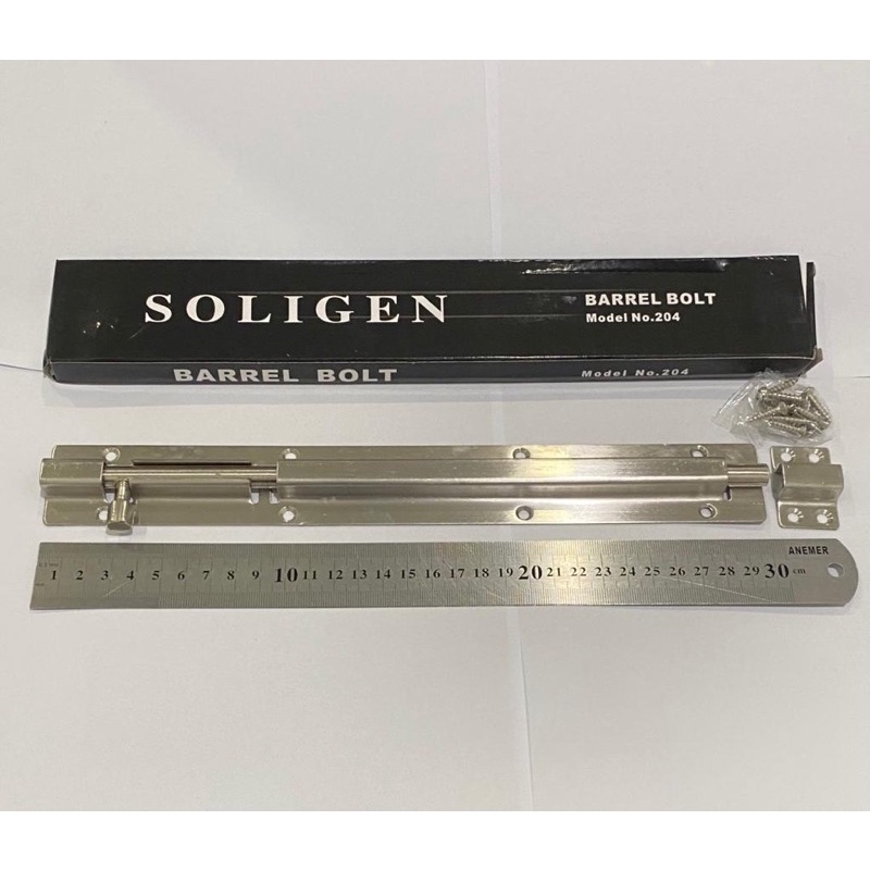 SOLIGEN 12" original SS 204 latch, GOOD THICK 30cm genuine stainless ...