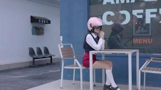 AXK Motorcycle Half Face Helmet For Men And Women HD Double Mirror ICC ...