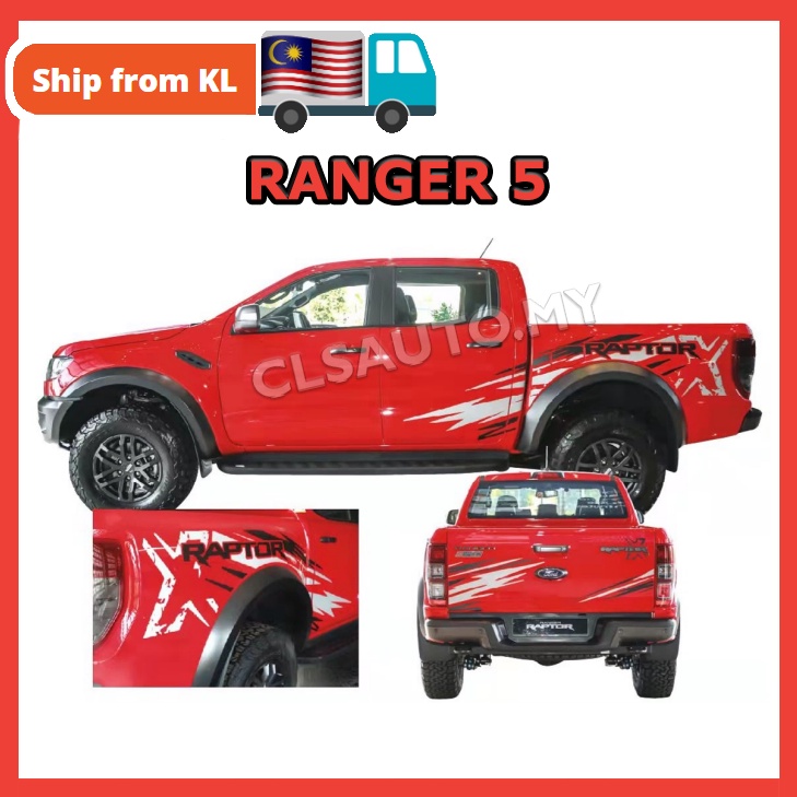 FORD RANGER Sticker Body Car Side Lining Decal 12 Designs Raptor ...