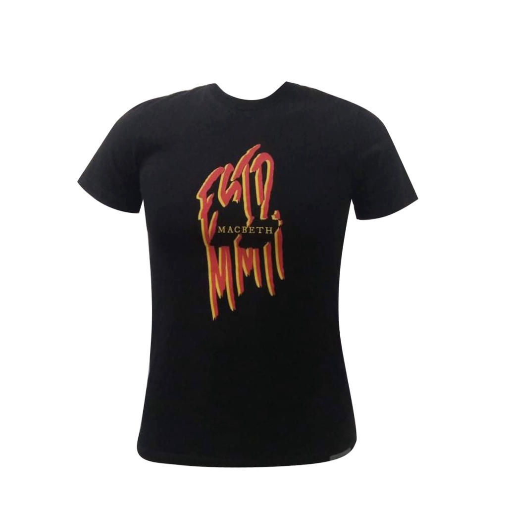 MACBETH 100% Authentic Mens Printed T-Shirt Estd MMII 2121AA497 Black ...