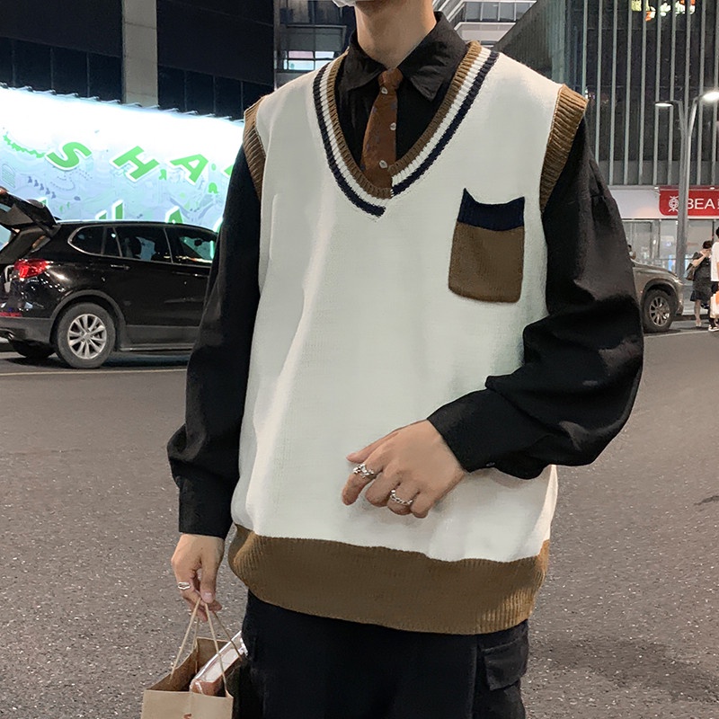 New Design Japanese Retro Jk Sweater Vest Korean Fashion College Style ...