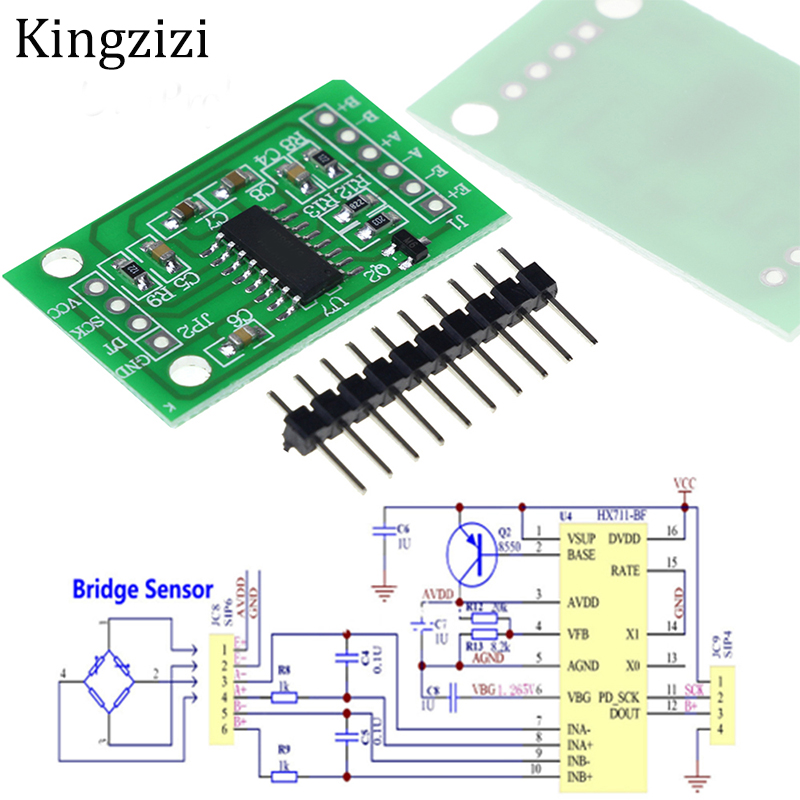 HX711 Weighing Sensor Dual-Channel 24 Bit Precision A/D Module Pressure ...