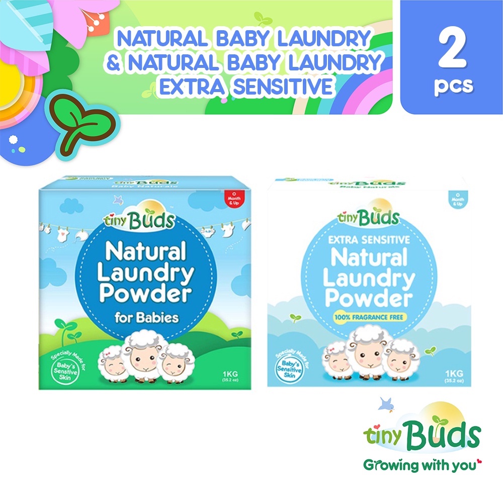 Tiny Buds Laundry Detergent Powder Set | Shopee Philippines