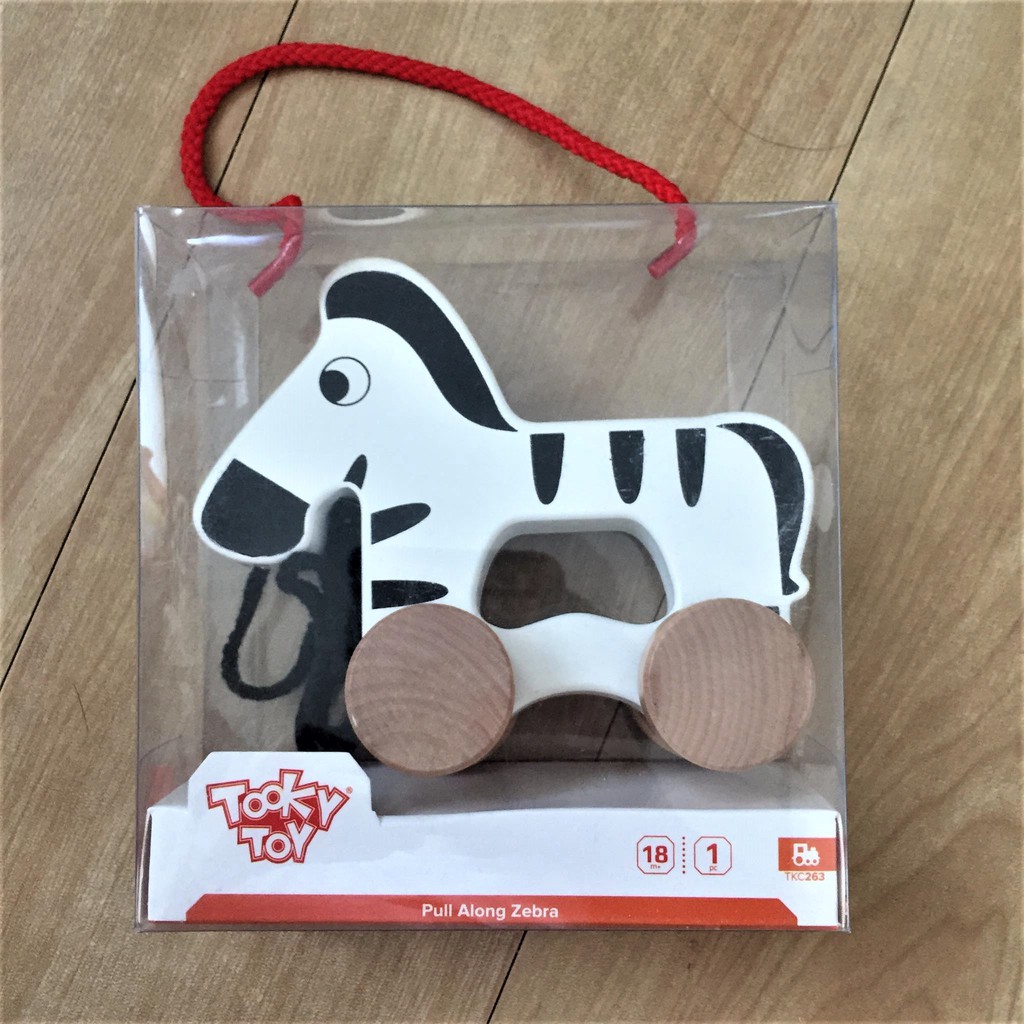 Kids Toys | Children's Toy Tooky Toy Pull Along Zebra | Shopee Philippines