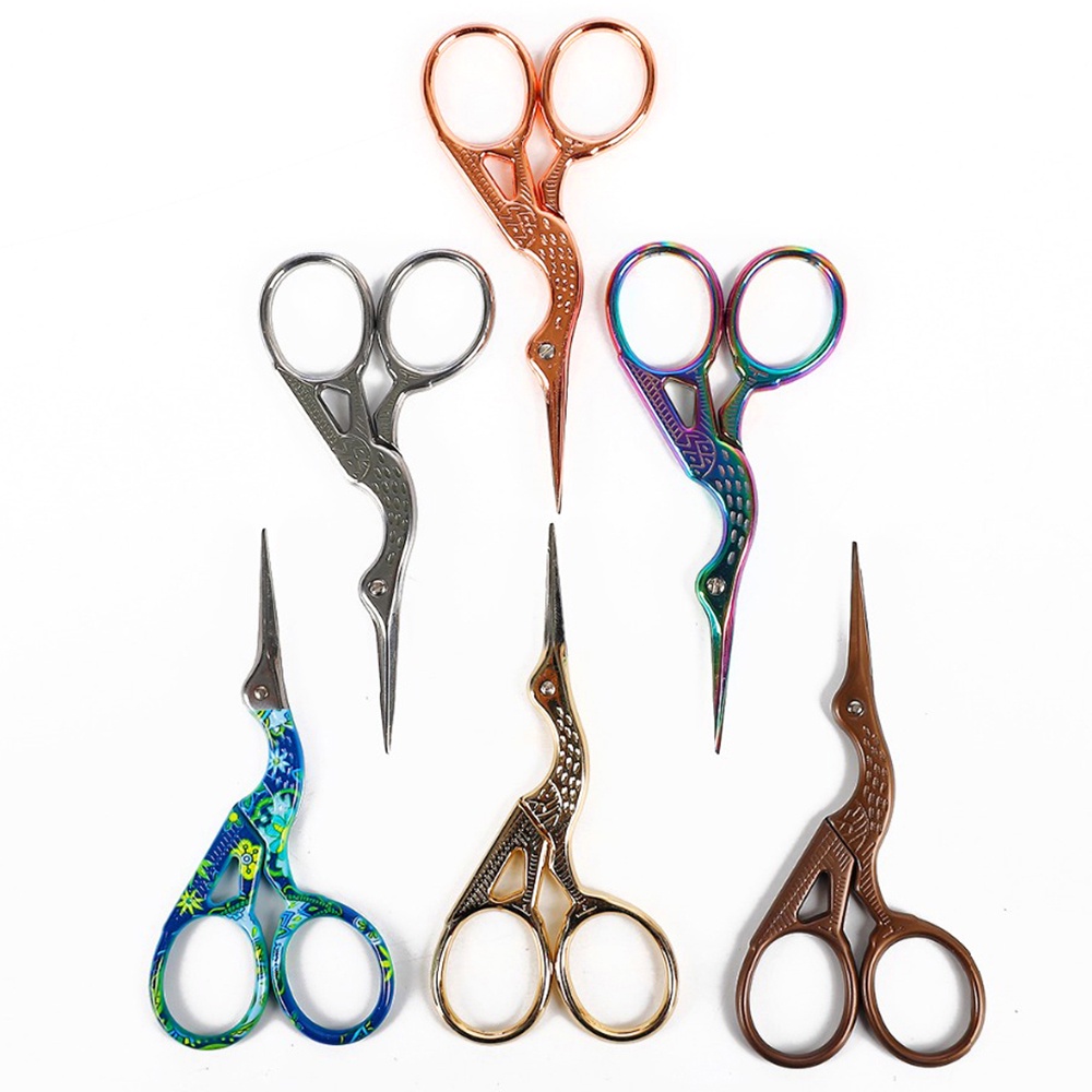 1pcs Colorful Stainless Steel Antique Scissors European Classic Craft ...