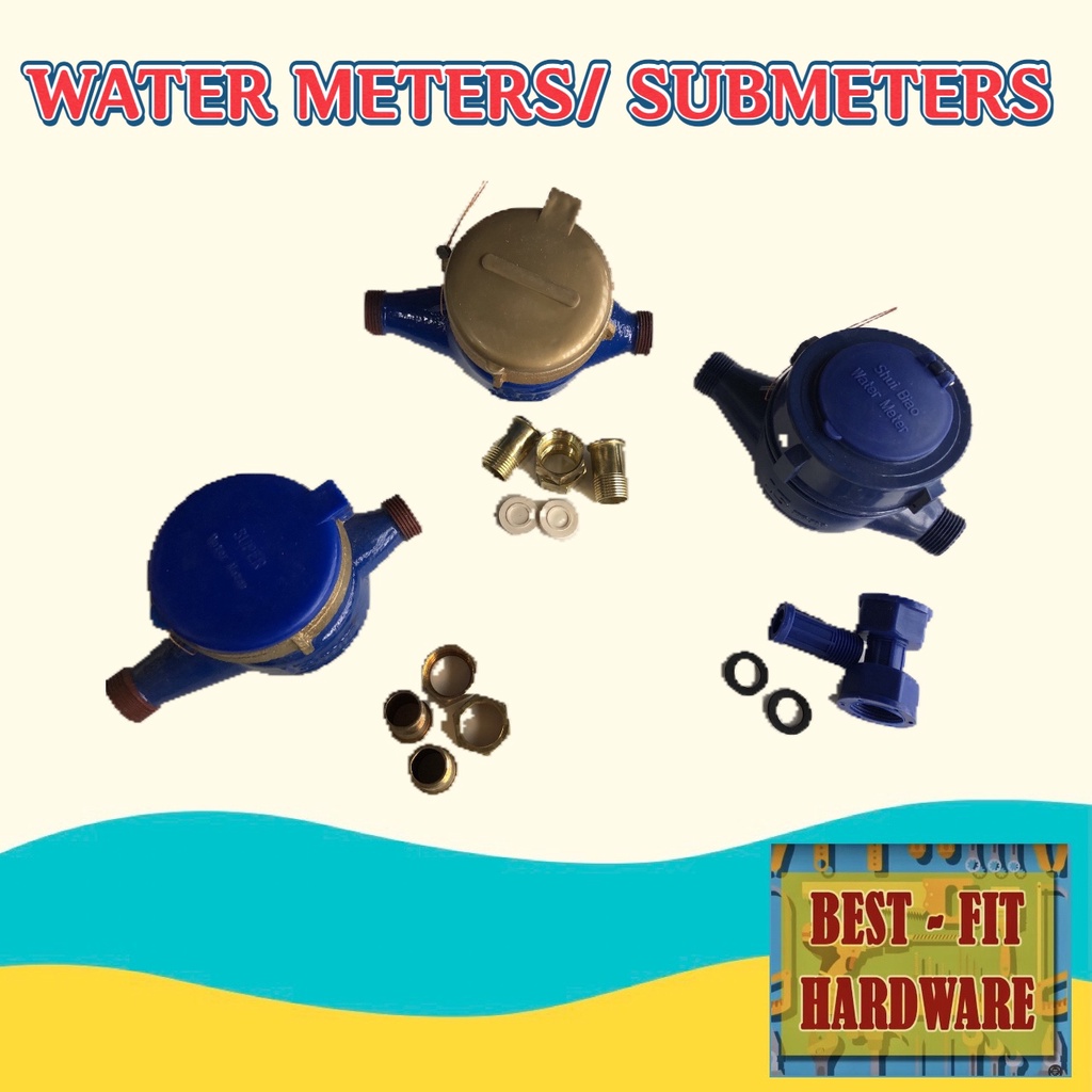 PVC / METAL HEAVY DUTY WATER METER SUB METER - DRY / WET / PVC TYPE ...