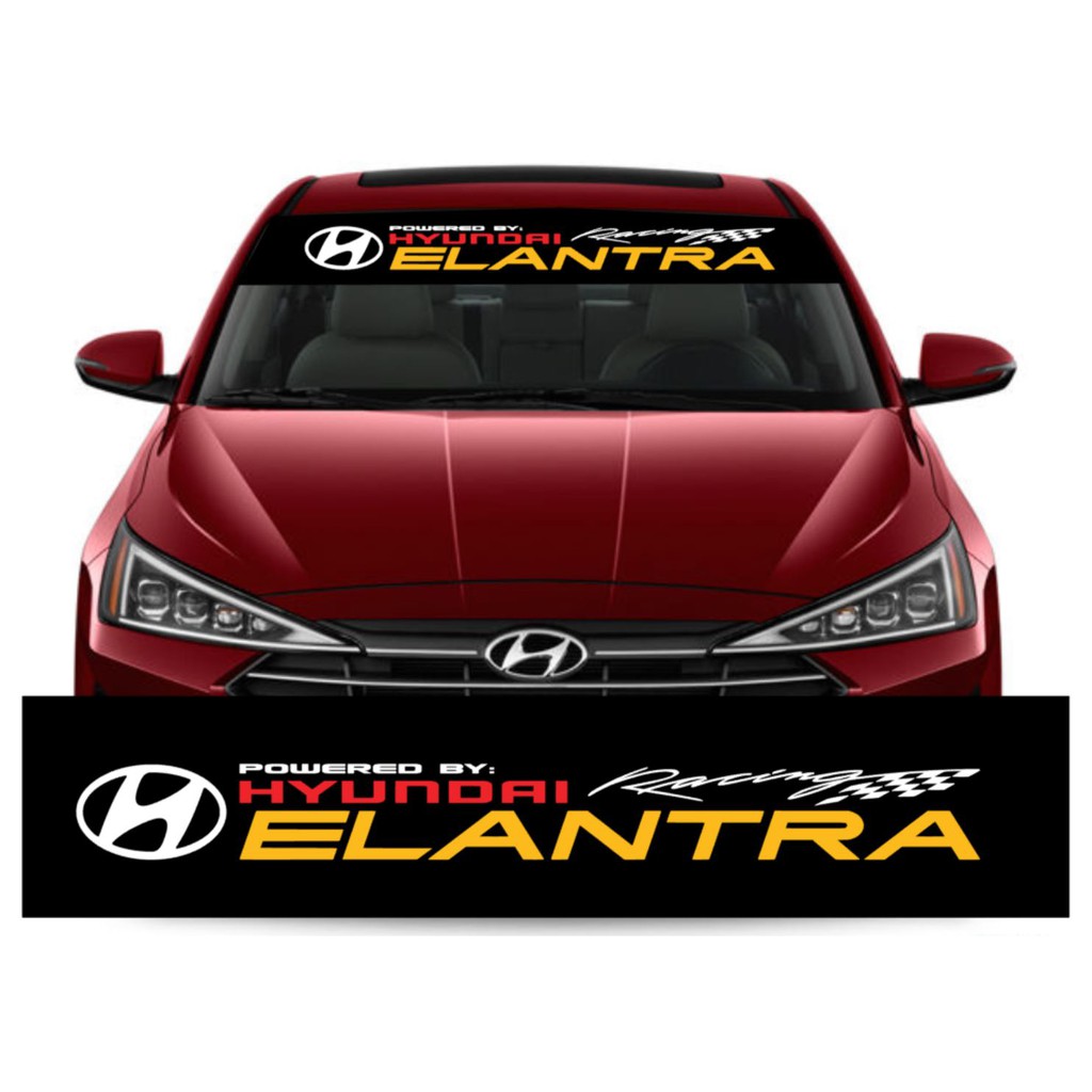 Hyundai Elantra Windshield Decal Sticker [ C.O.D] | Shopee Philippines